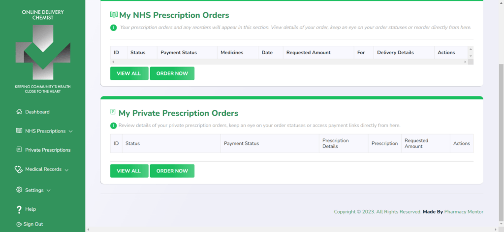 Order Prescriptions Online at Online Delivery Chemist in Mansfield, UK
